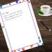 Bubbles PRINTABLE Stationery Writing Paper Stationary Letter Writing ...