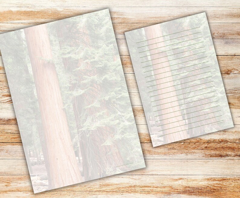 Big Sur PRINTABLE Stationery Writing Paper Stationary Letter Lined ...