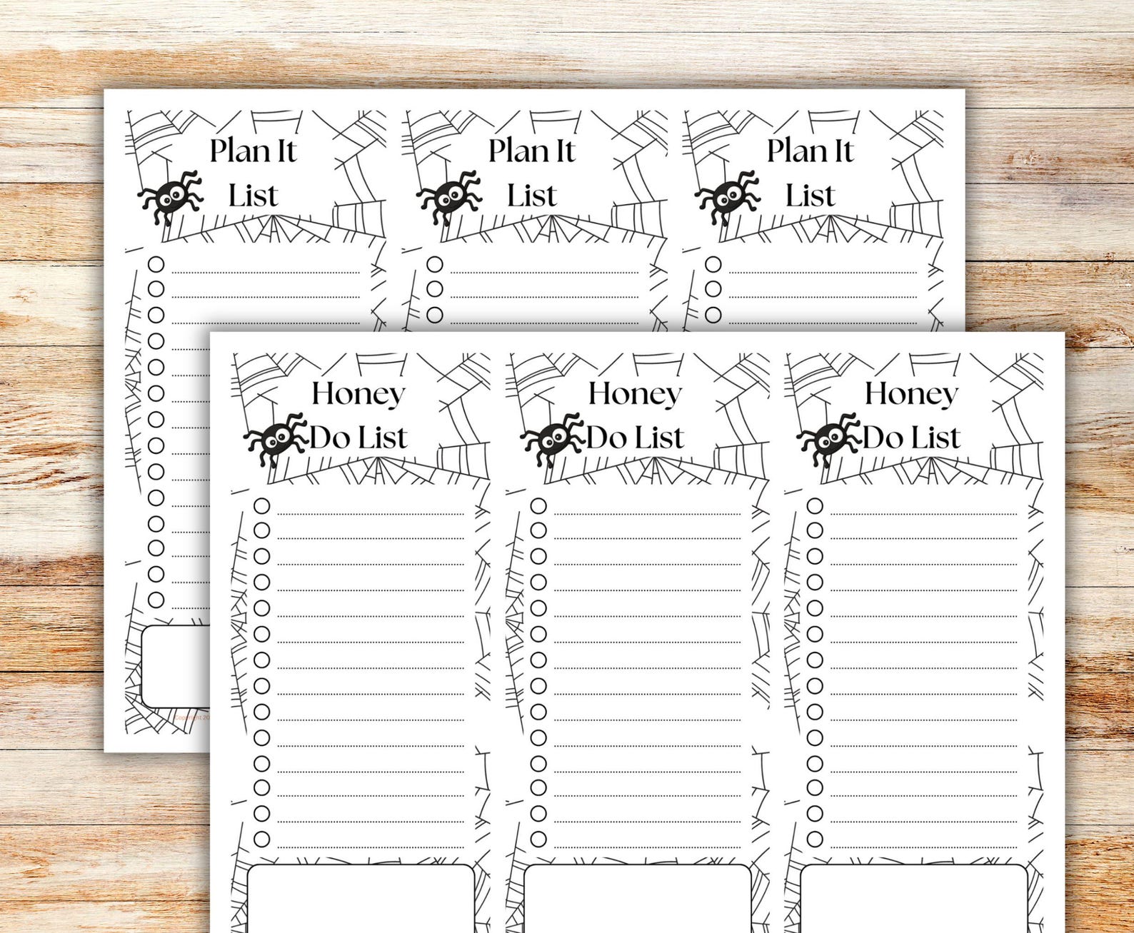 Halloween PRINTABLE Lists, Grocery List, Shopping, to Do, Honey Do List ...