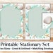 Seashell Printable Stationary Set With Envelope, Writing Paper, US ...