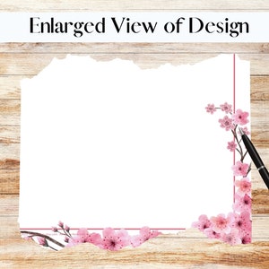 Cherry Blossom PRINTABLE Stationary Set With Envelope Printable ...