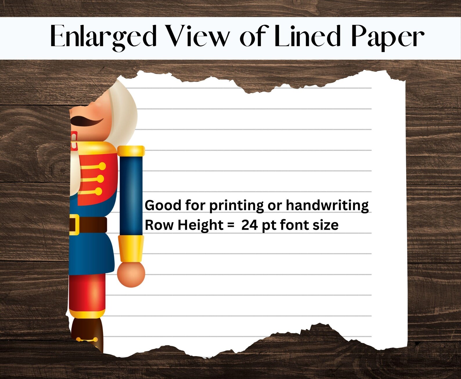 Nutcracker PRINTABLE Stationery Writing Paper Stationary Letter Lined ...
