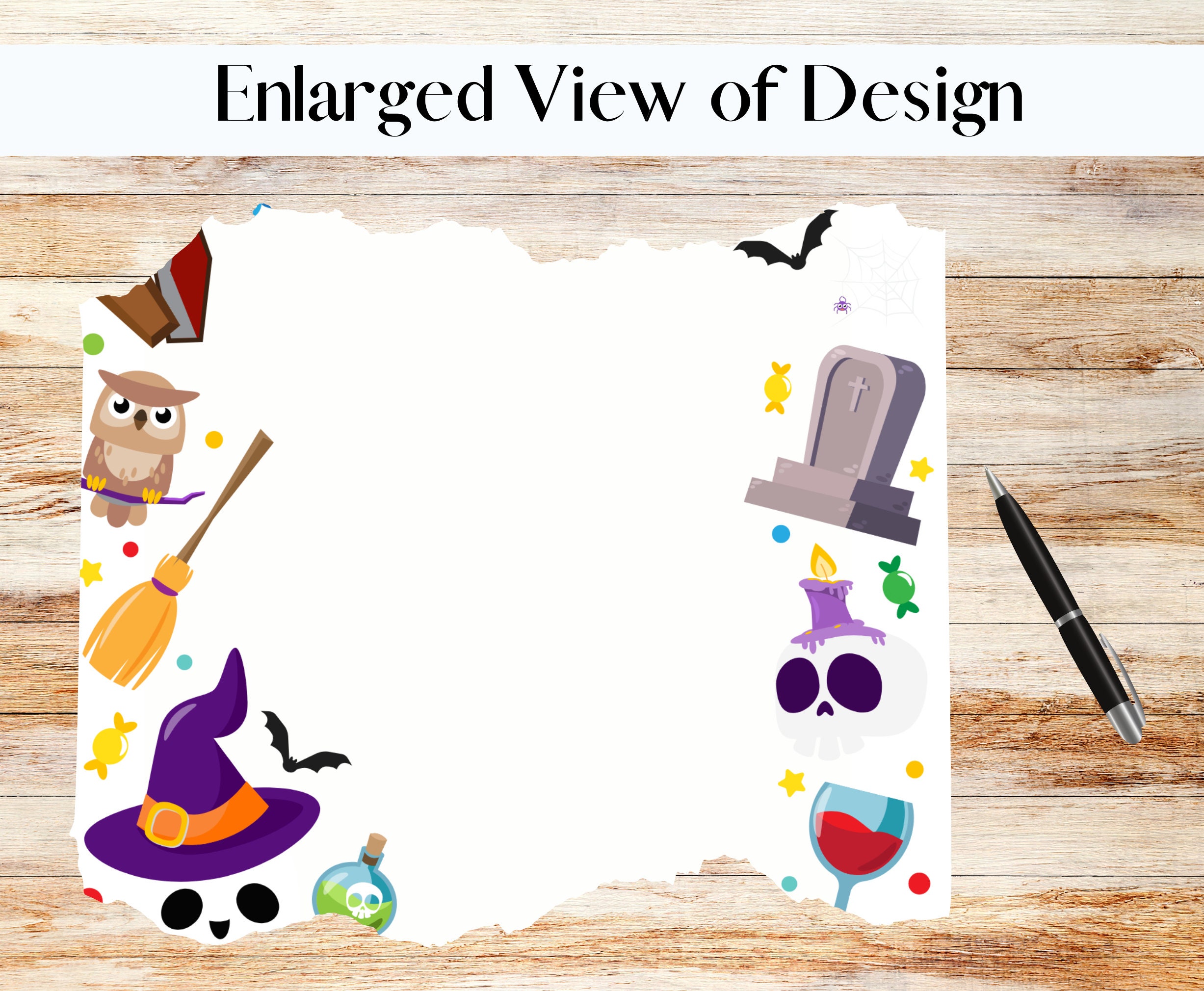 Halloween Printable Stationary Set With Envelope, Writing Paper, US ...