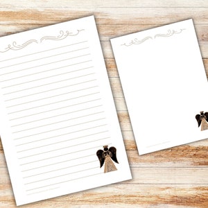 Angels PRINTABLE Stationery Writing Paper Stationary Letter Writing ...