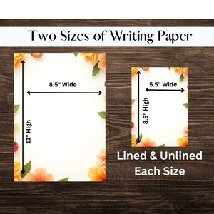 Summer PRINTABLE Stationery Writing Paper Stationary Letter Lined ...