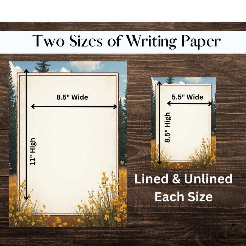 Yellowstone PRINTABLE Stationery Writing Paper Stationary Letter Lined ...