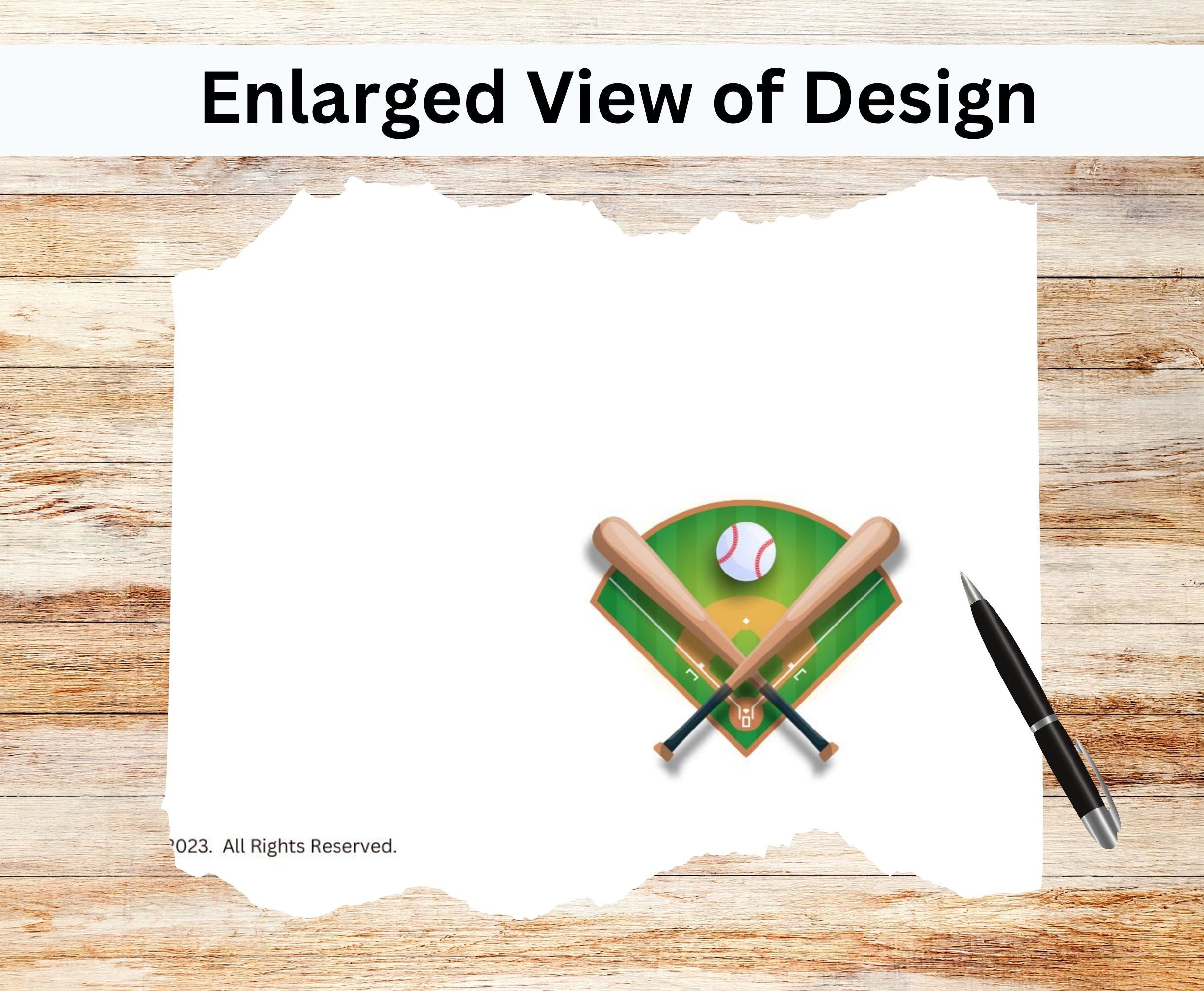 Baseball Printable Stationary Set With Envelope, Writing Paper, US ...