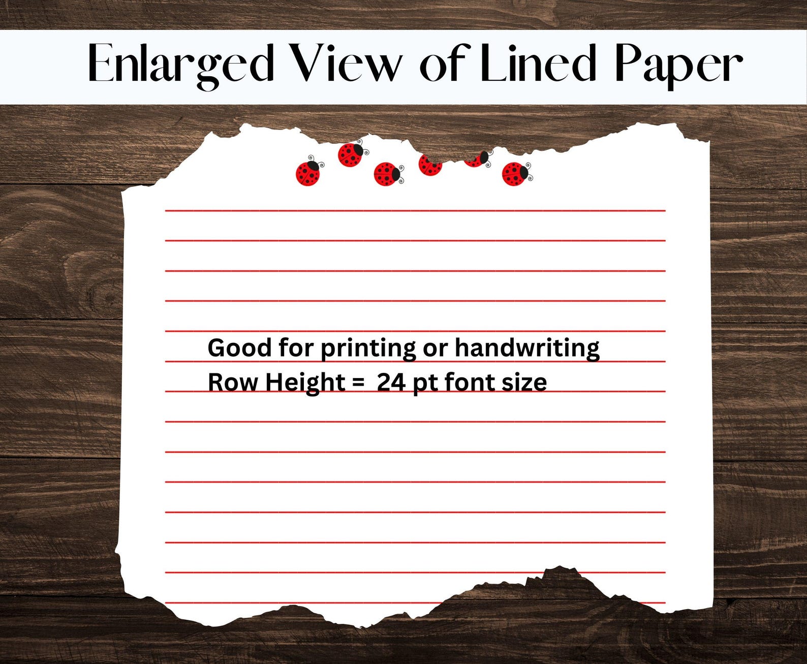 Ladybug Printable Stationary Set With Envelope Printable Stationary ...