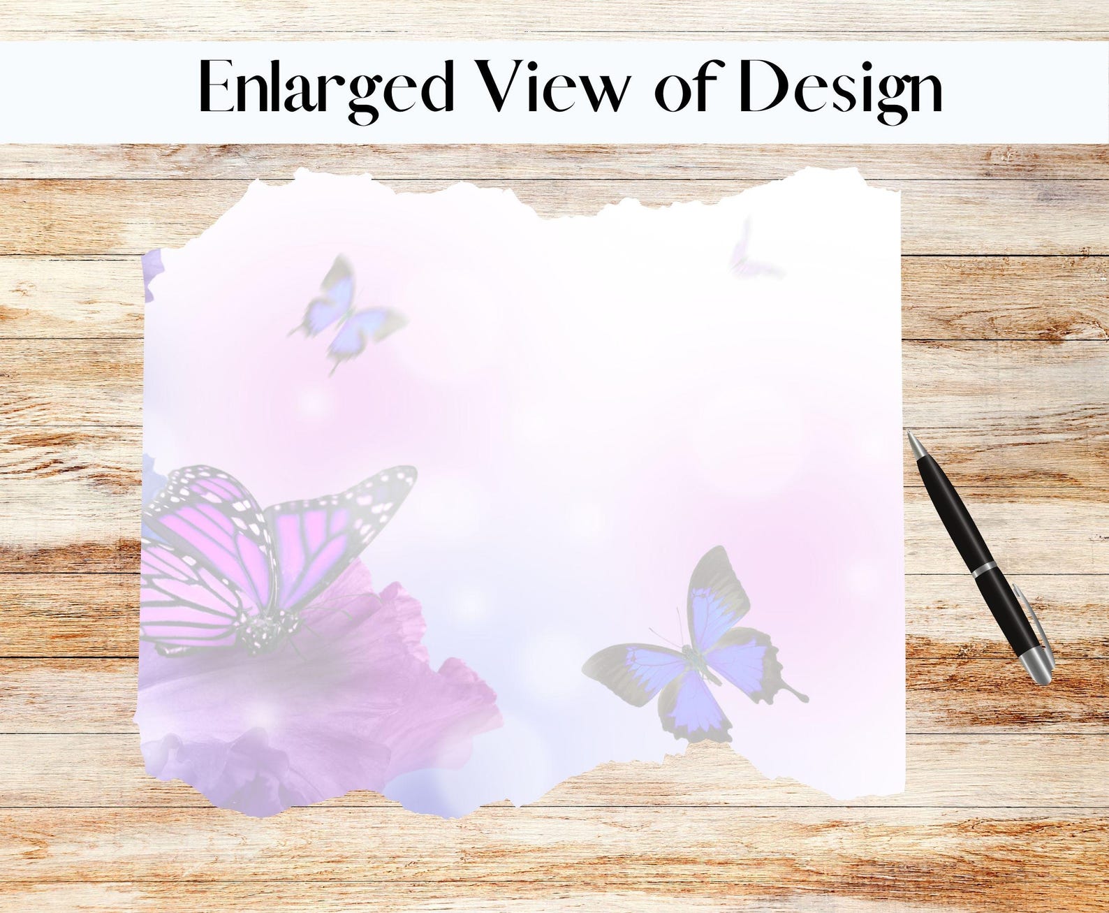 Purple Butterfly PRINTABLE Stationery Writing Paper Stationary Letter ...
