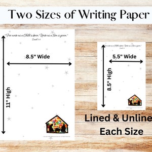 Nativity Stationary, Nativity Stationery Printable, Christmas ...