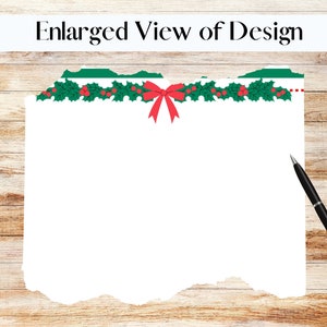 Holly Christmas Stationery, Printable Christmas Stationery, Christmas ...