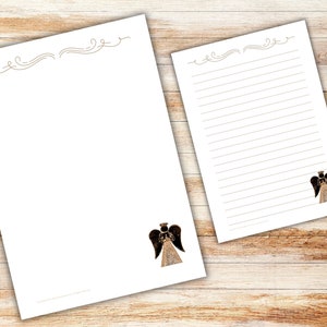 Angels PRINTABLE Stationery Writing Paper Stationary Letter Writing ...