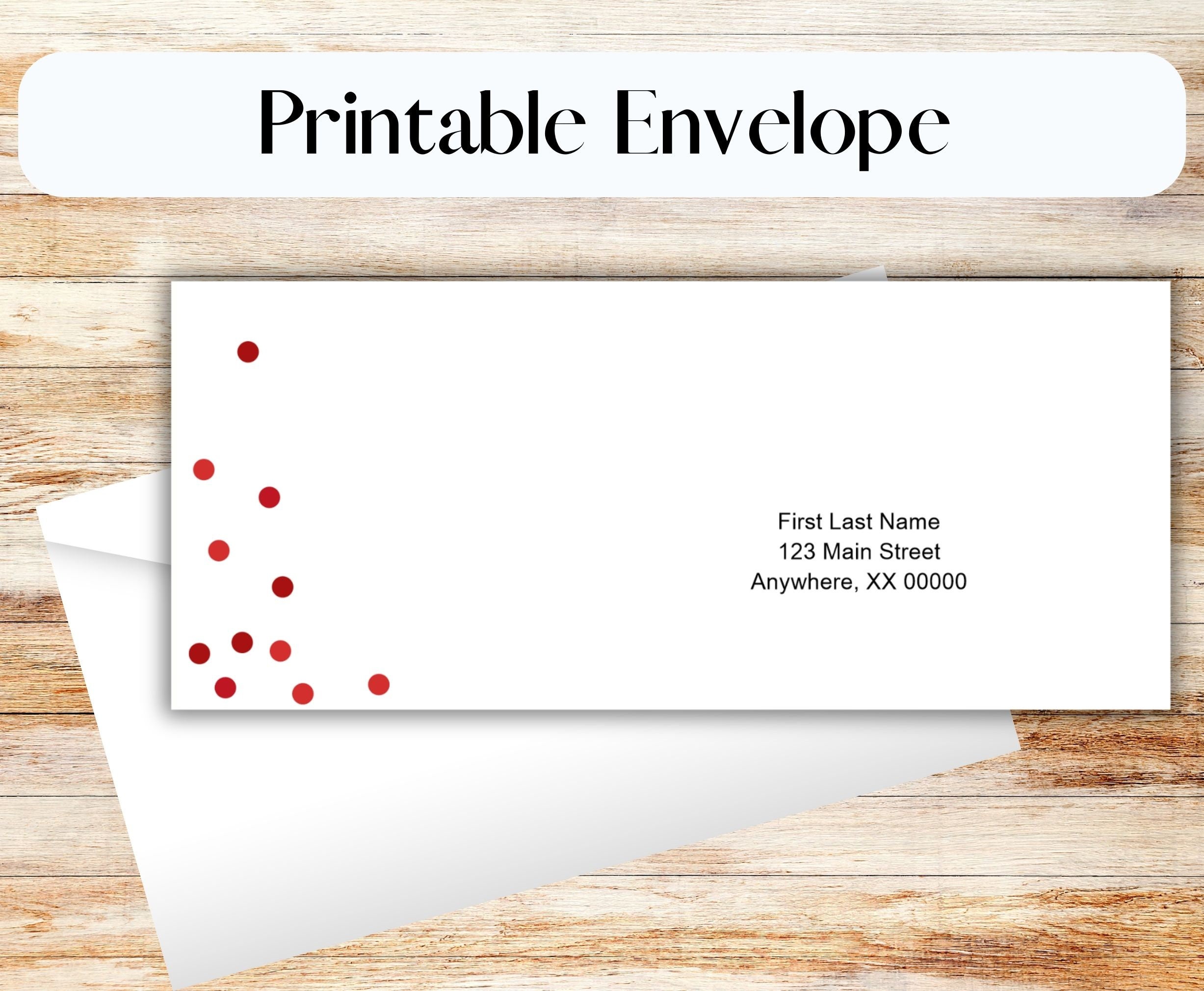 Red Polka Dot PRINTABLE Stationery Writing Paper Stationary Letter ...