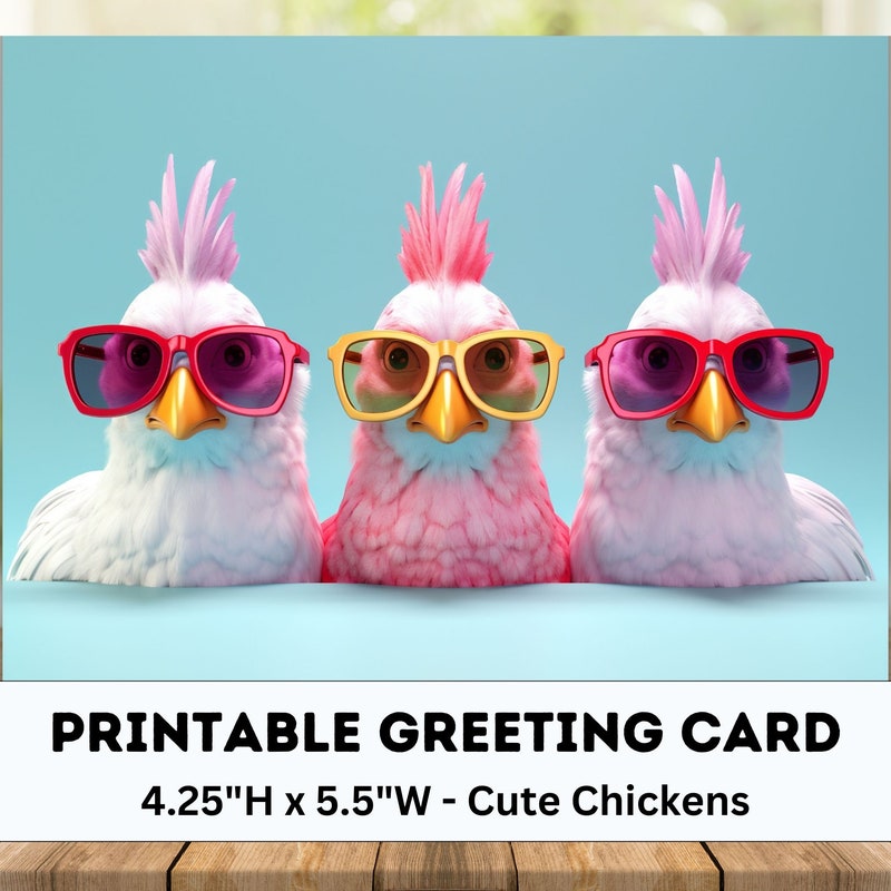 Chicken Birthday Cards - Etsy