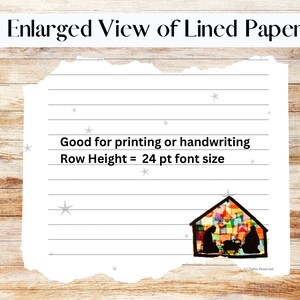 Nativity Stationary, Nativity Stationery Printable, Christmas ...