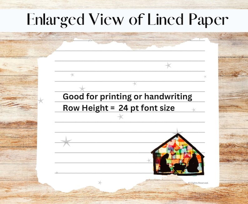 Nativity Stationary, Nativity Stationery Printable, Christmas ...