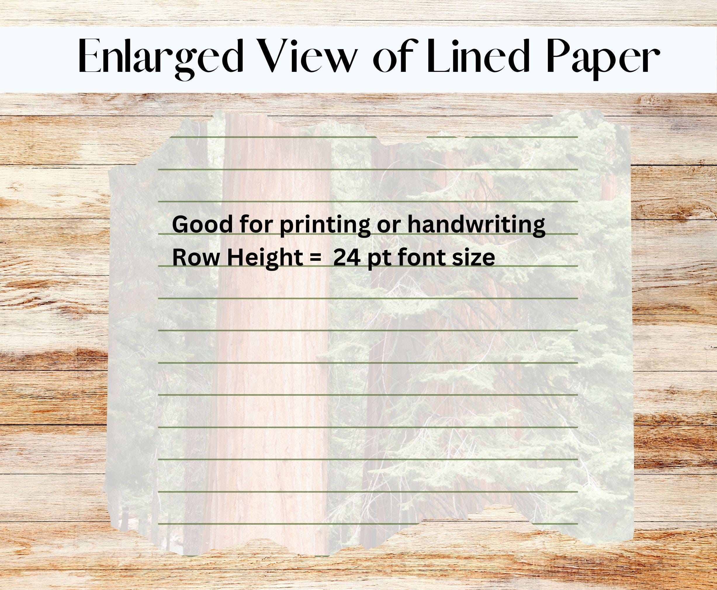 Big Sur PRINTABLE Stationery Writing Paper Stationary Letter Lined ...