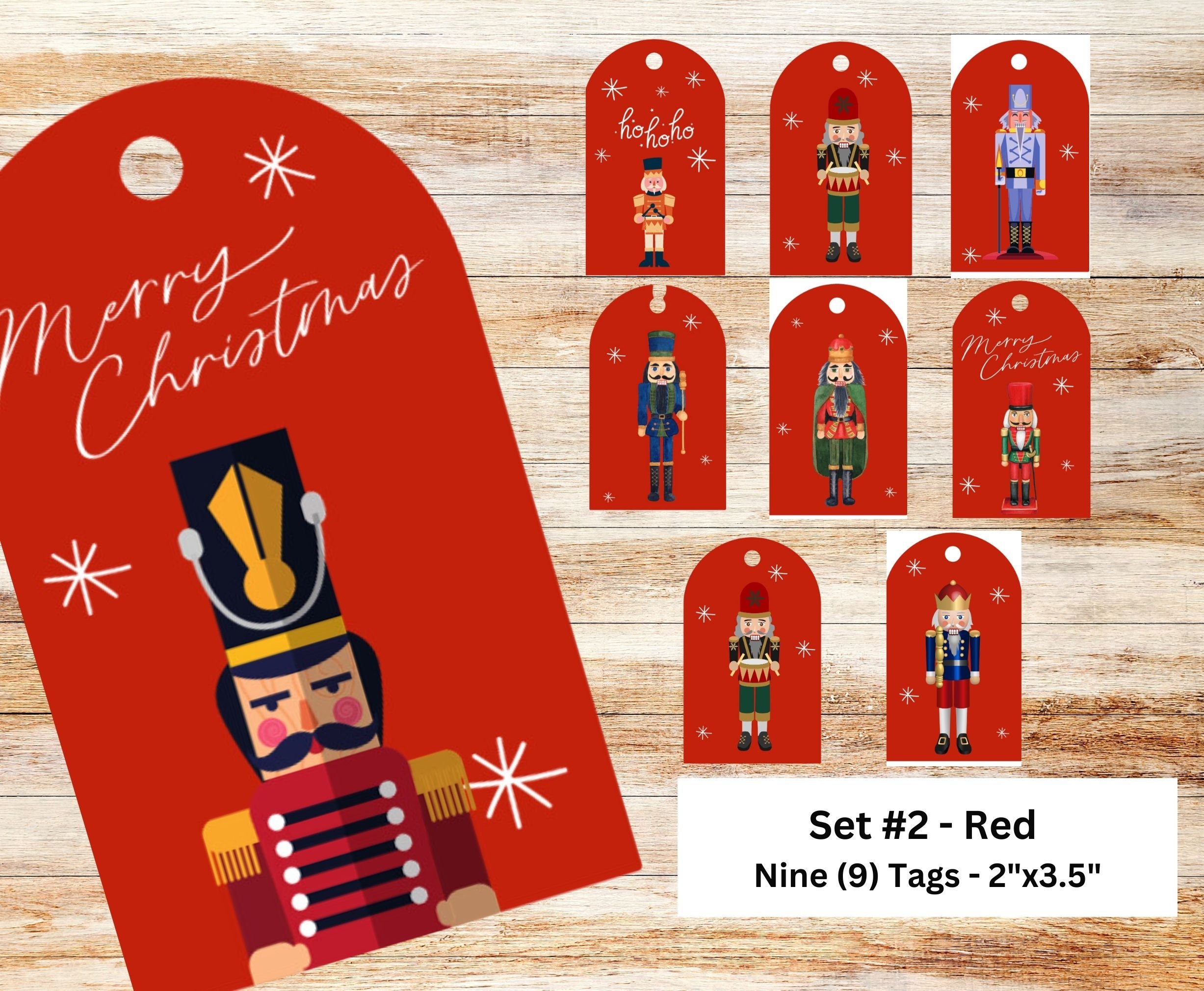 Nutcracker Gift Tags, Gift Tags Printable, Christmas Gift Tags ...