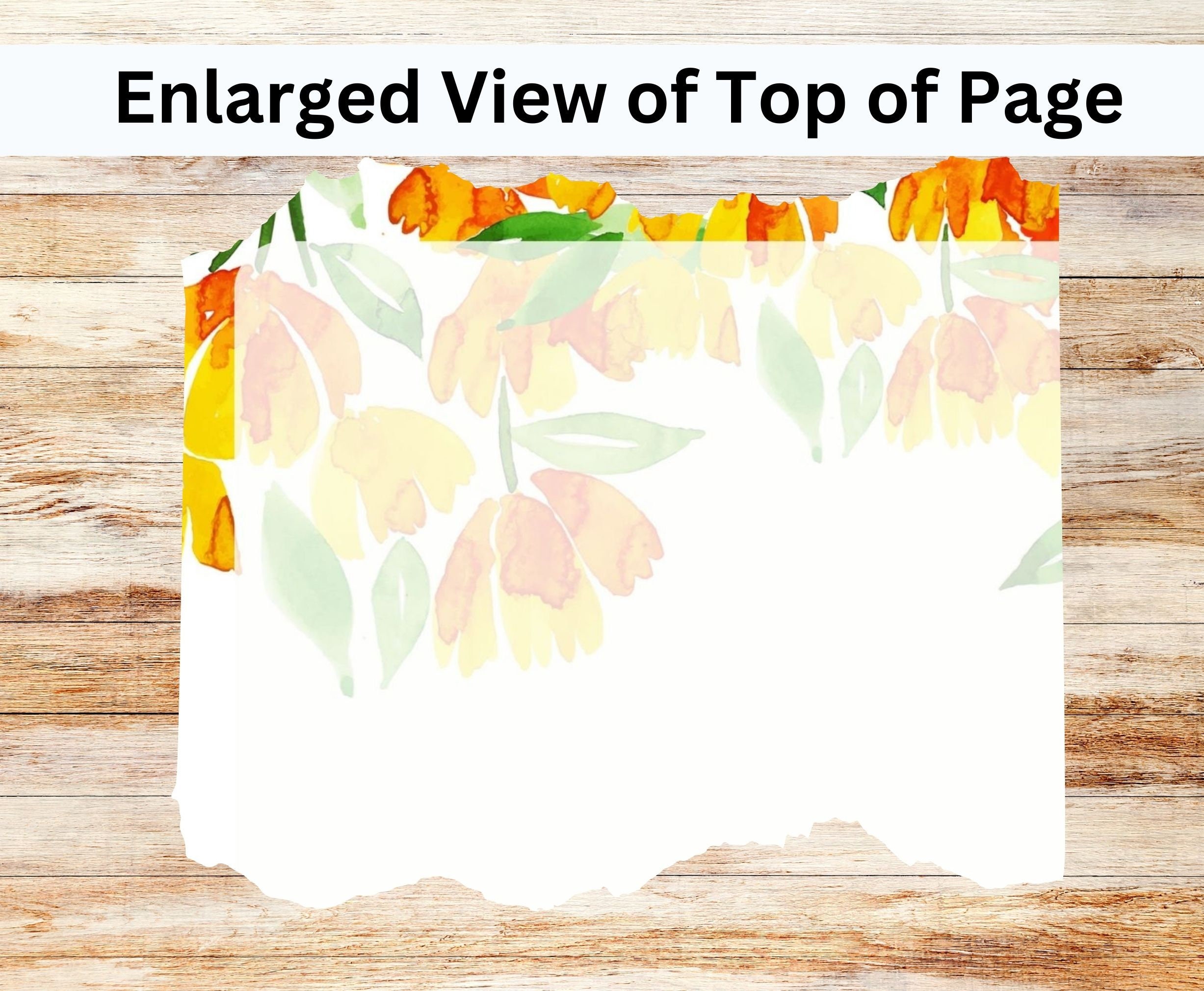 Marigold Printable Stationary Set With Envelope Writing - Etsy