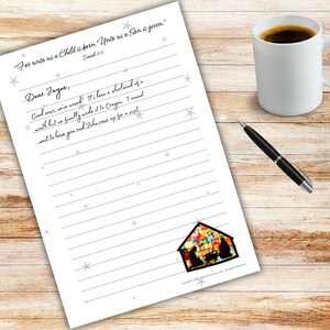 Nativity Stationary, Nativity Stationery Printable, Christmas ...