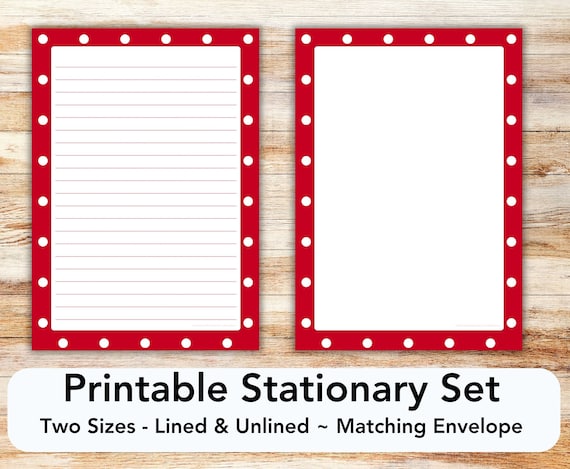 Polka Dot Stationery Paper Polka Dots Stationery Free Printable