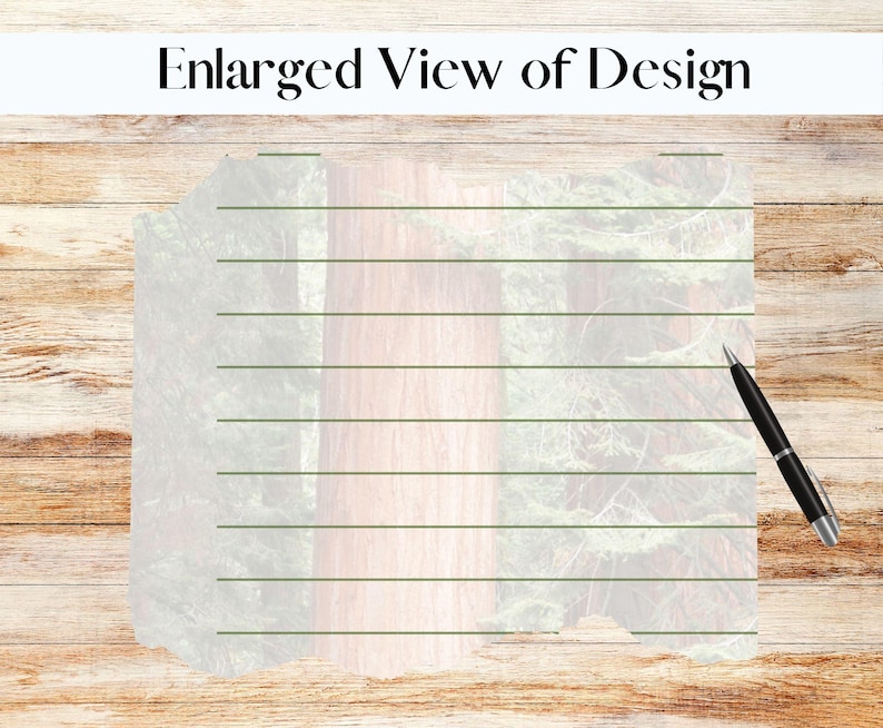 Big Sur PRINTABLE Stationery Writing Paper Stationary Letter Lined ...