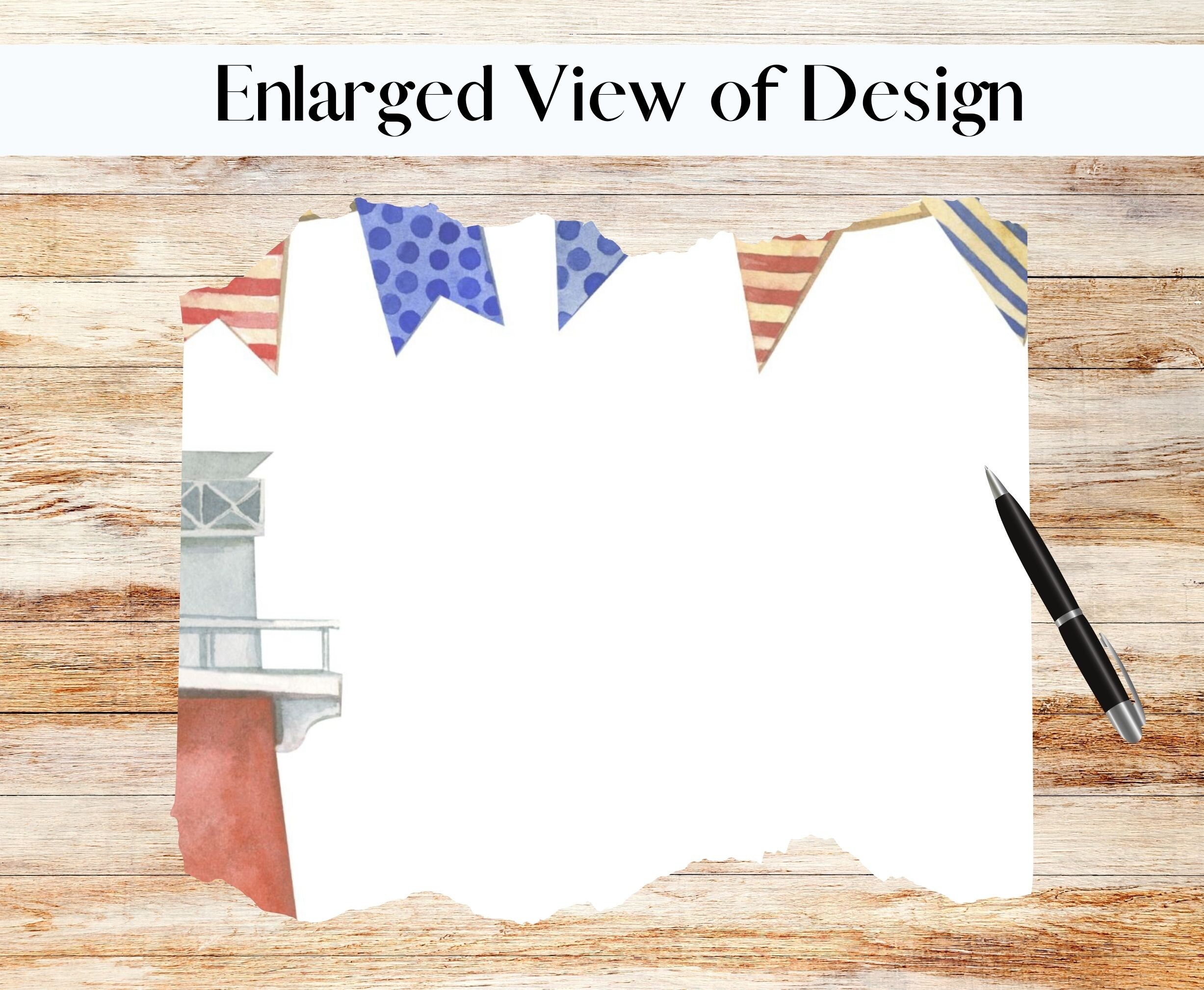 Lighthouse Nautical Printable Stationary With Envelope, Writing Paper ...