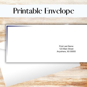 Blue Stripe PRINTABLE Stationery Writing Paper Stationary Letter ...