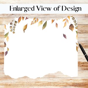 Autumn PRINTABLE Stationery Writing Paper Stationary Letter Lined ...