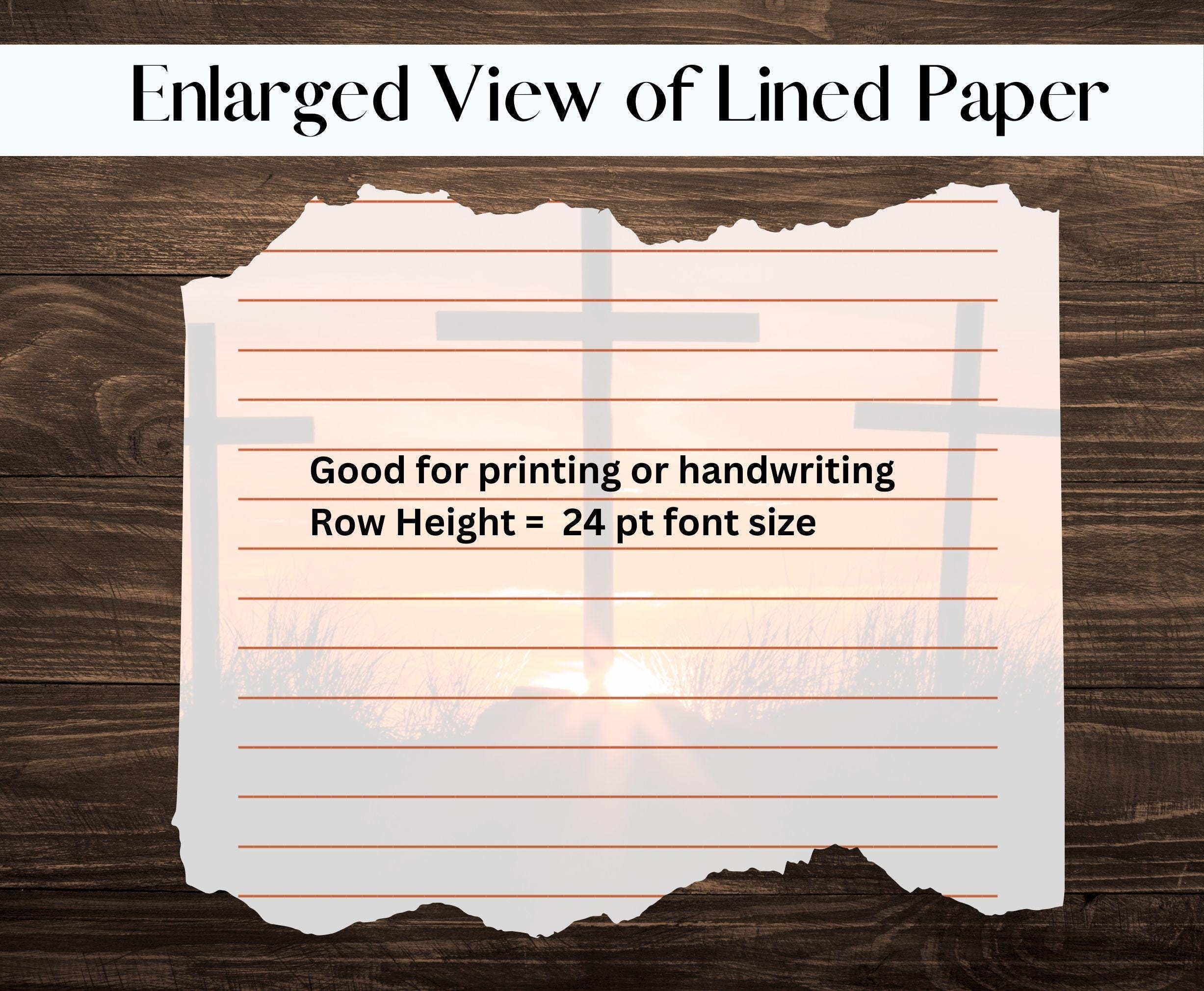 Crosses PRINTABLE Stationery Writing Paper Stationary Letter Lined ...