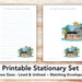 Beach House PRINTABLE Stationery Writing Paper Stationary Letter ...