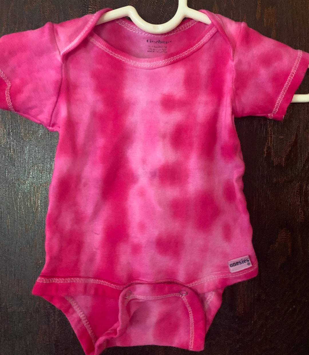 Assorted Pink Tye Died Newborn Baby Onesie - Etsy