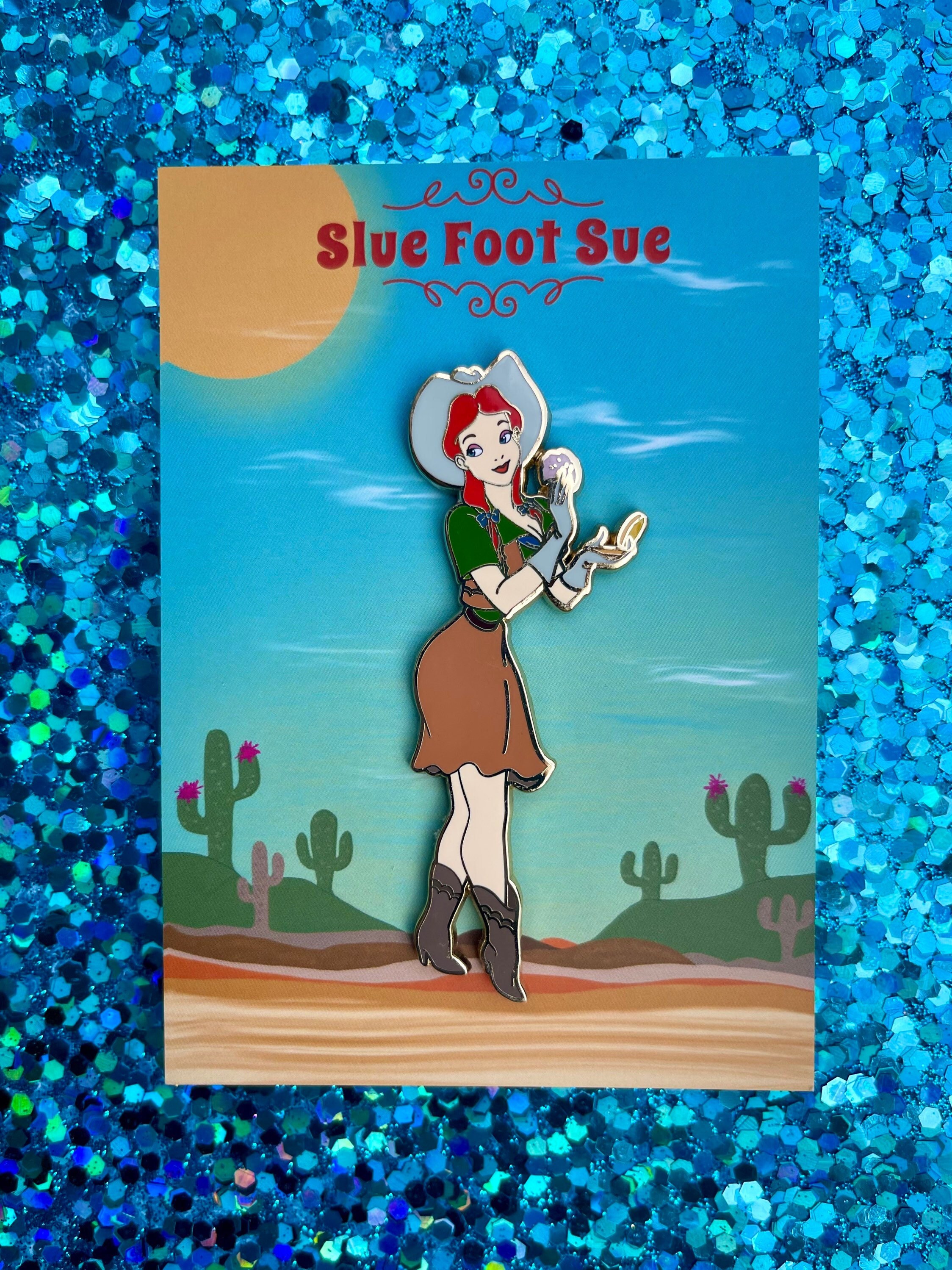 Cowgirl Slue Foot Sue Pin , LE 35 - Etsy