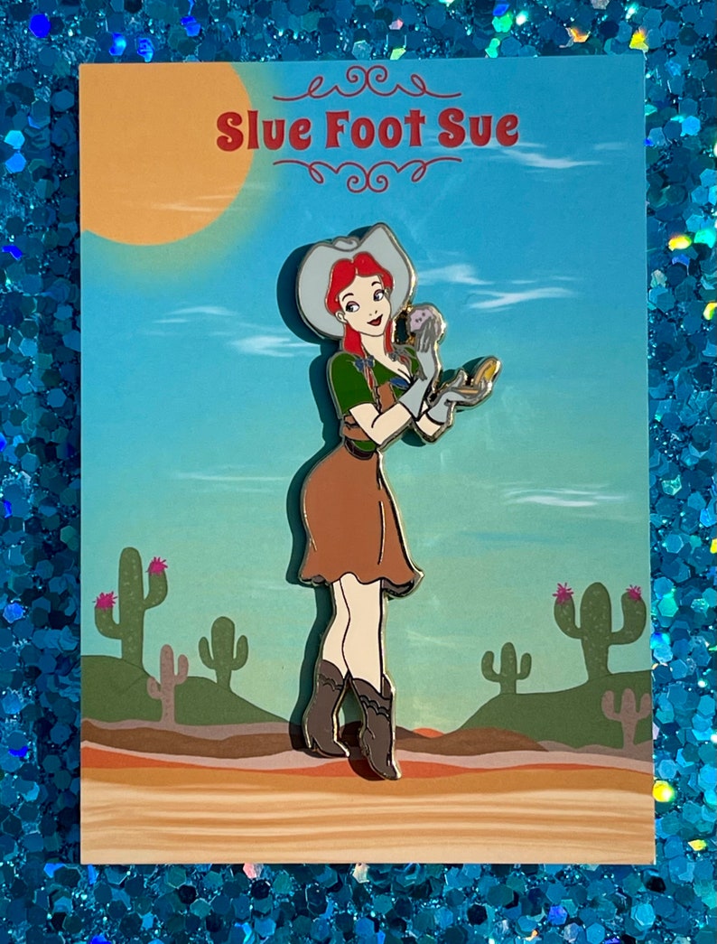 Cowgirl Slue Foot Sue Pin , LE 35 - Etsy