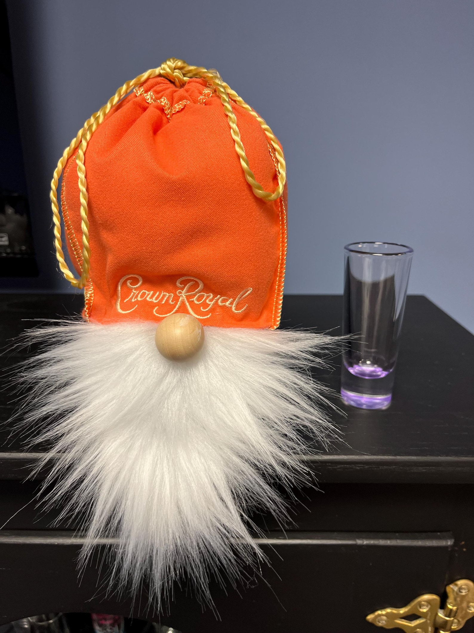 Crown Royal Gnome , Peach Crown Royal Gnome, Bar Gnome , Crown Royal Gift, Crown Royal Novelty ...