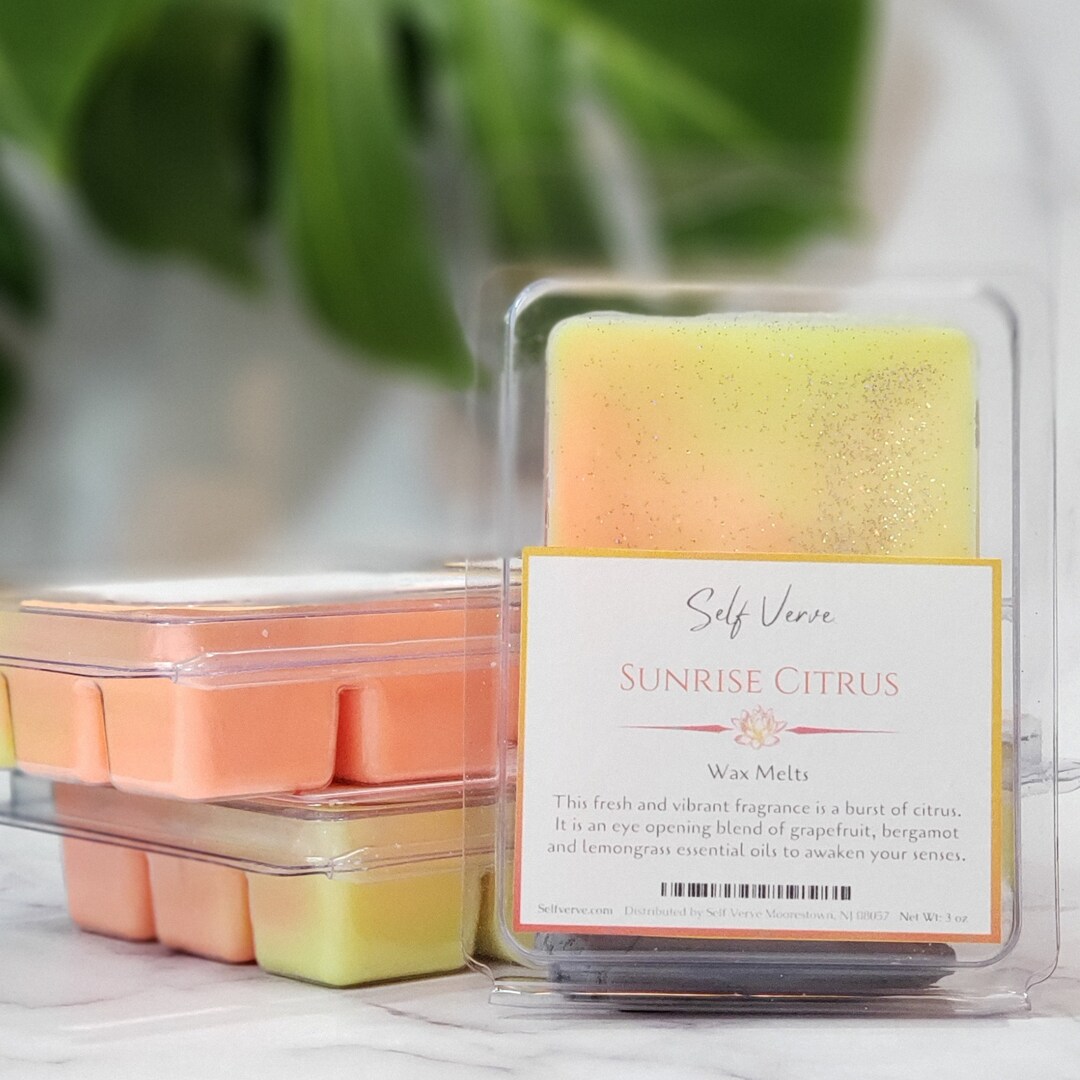 SUNRISE CITRUS Highly Scented Clamshell Wax Melt| Wickless Candle ...