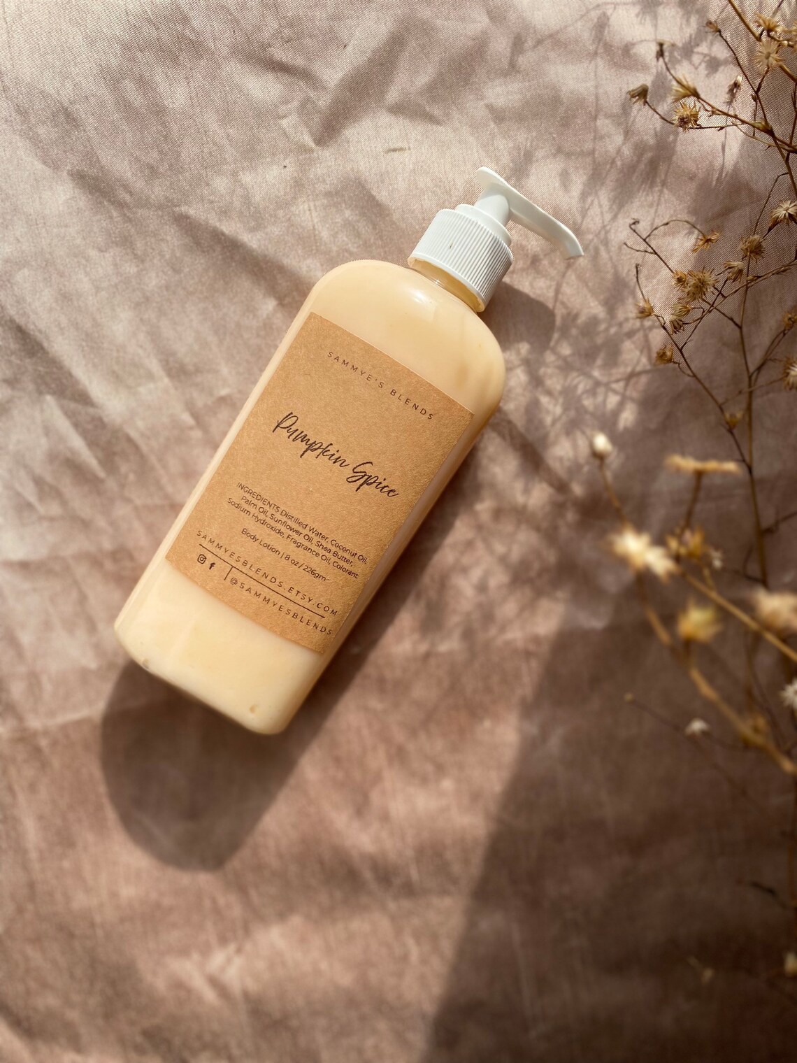 Pumpkin Spice Body Lotion Hand Poured Housewarming Gift | Etsy UK