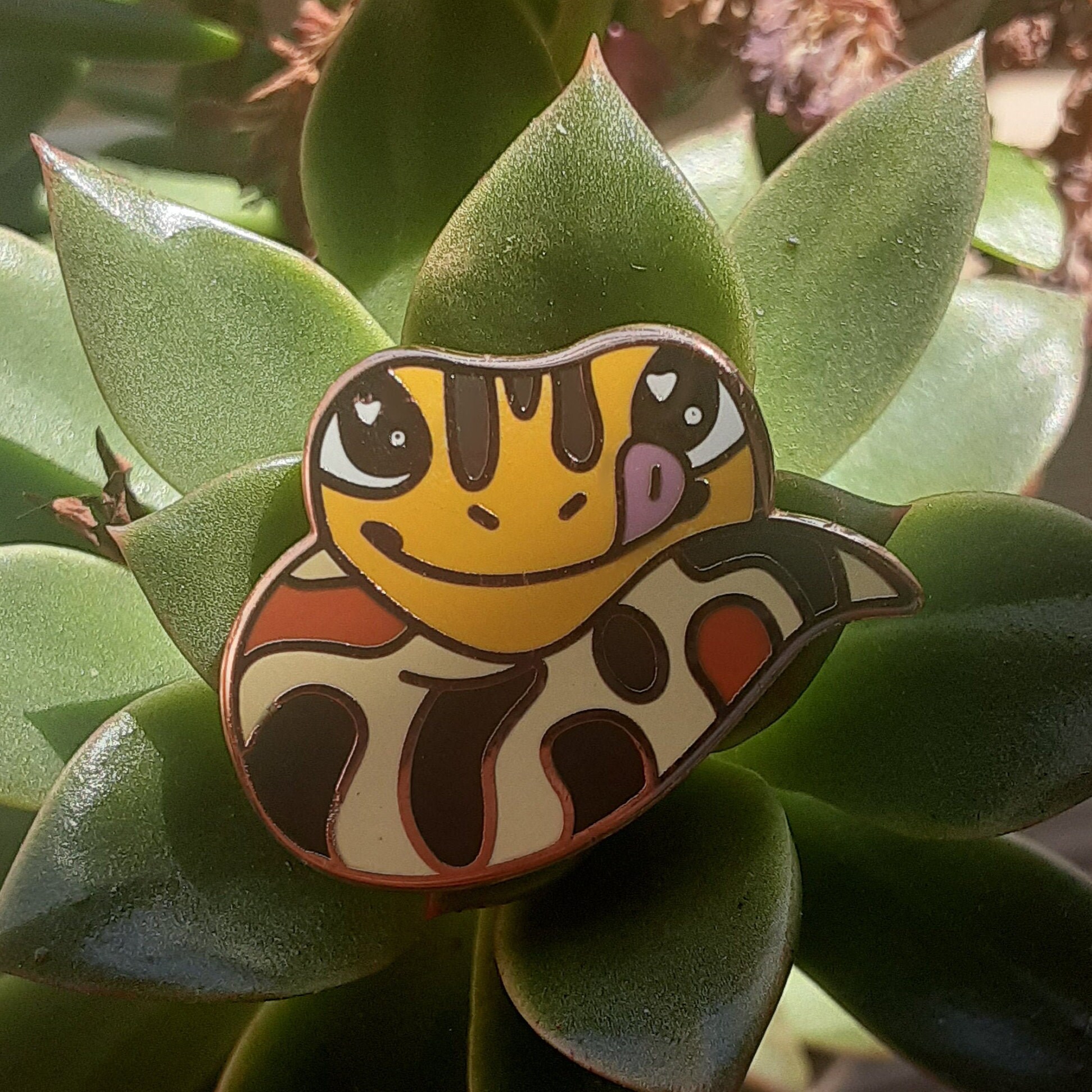 Leopard Gecko Enamel Pin - Etsy