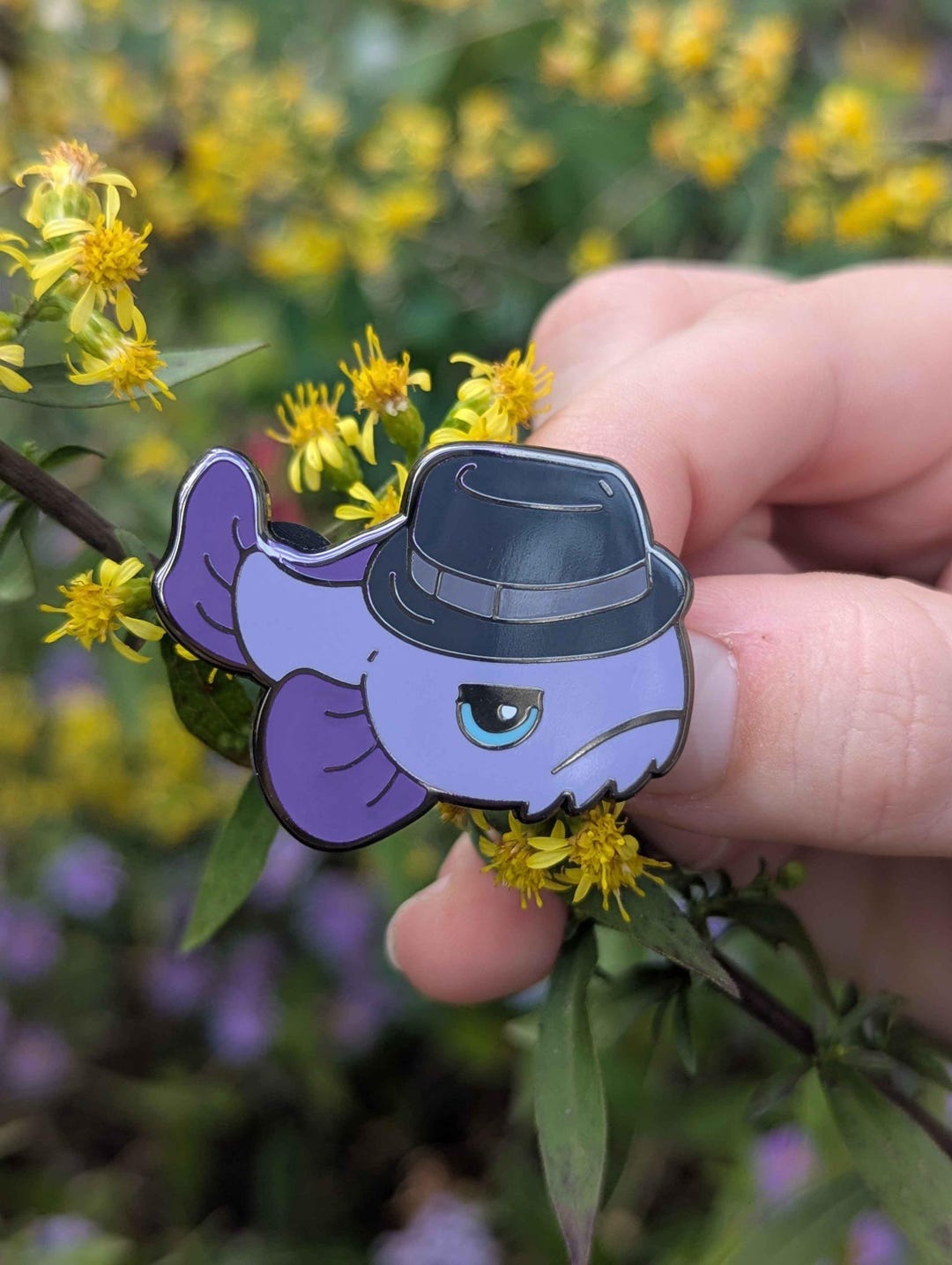 Blob Sculpin, Blobfish Mobster Hard Enamel Pin - Etsy