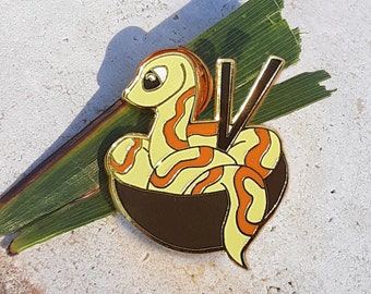 I Love Danger Noodles Soft Enamel Pin Funny Snake Ball Python - Etsy