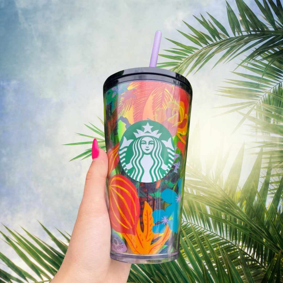 Starbucks 2022 New Tropical Floral Grande Tumbler | Summer Collection ...