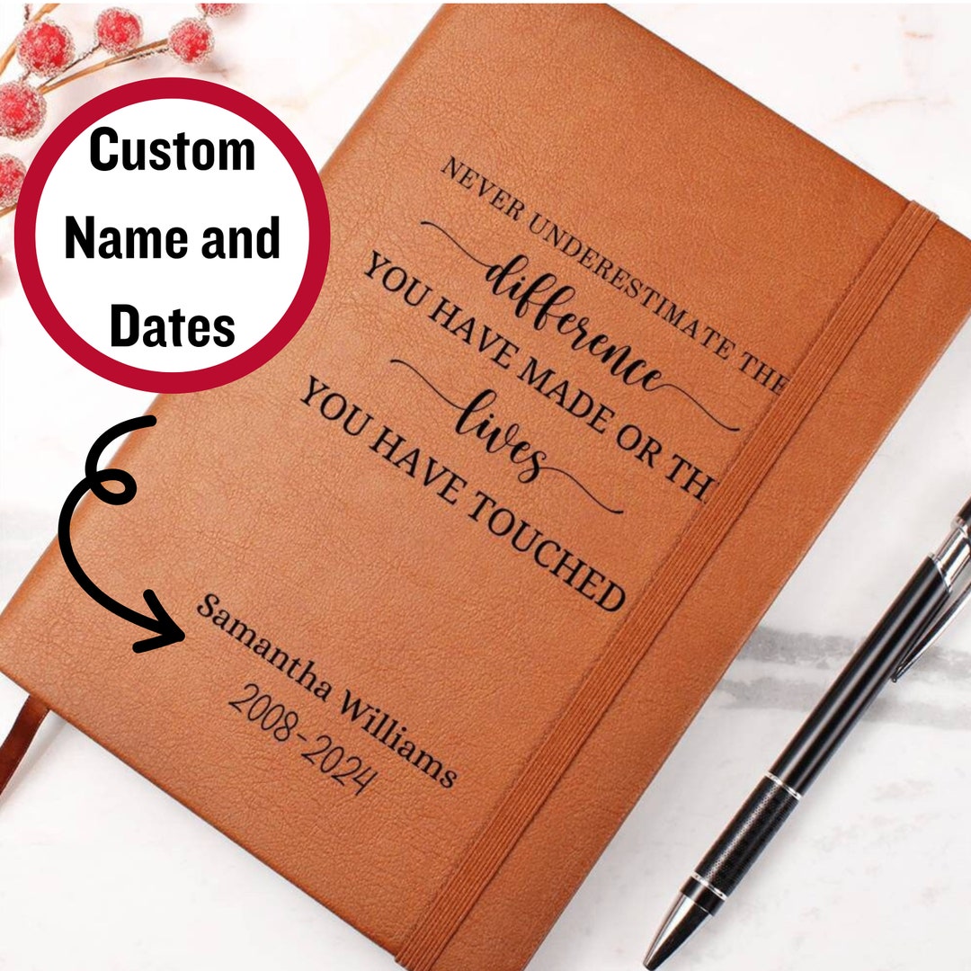 Custom Retirement Journal - Retirement Gift, Retirement of Coworker ...