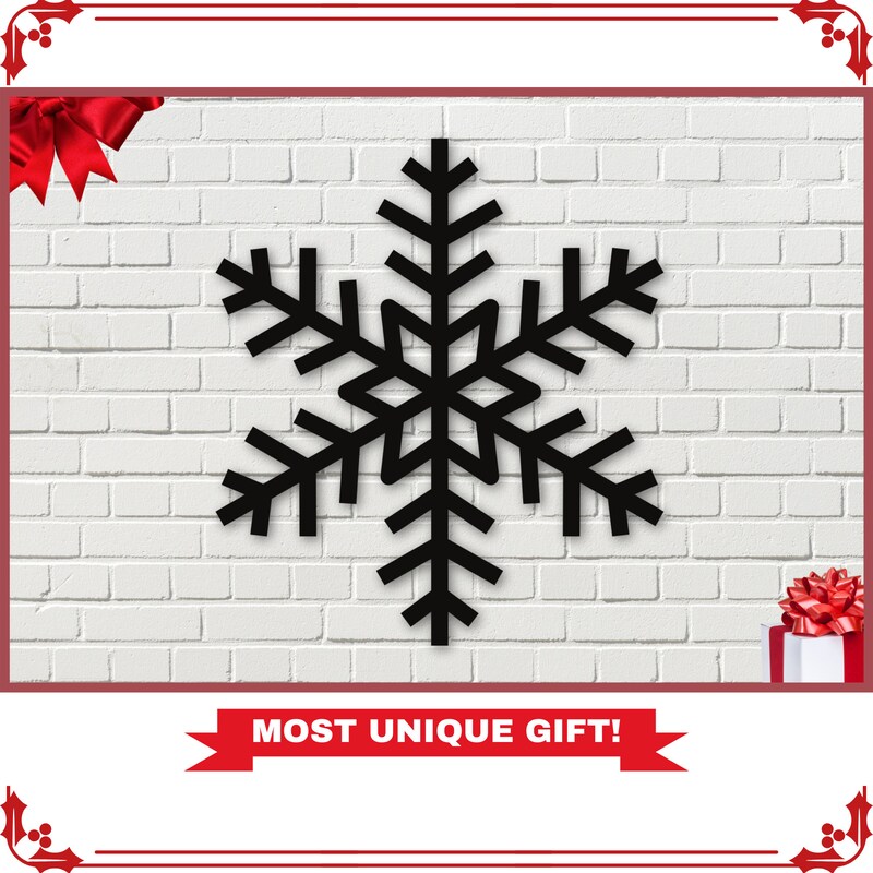 Black Snowflakes - Etsy