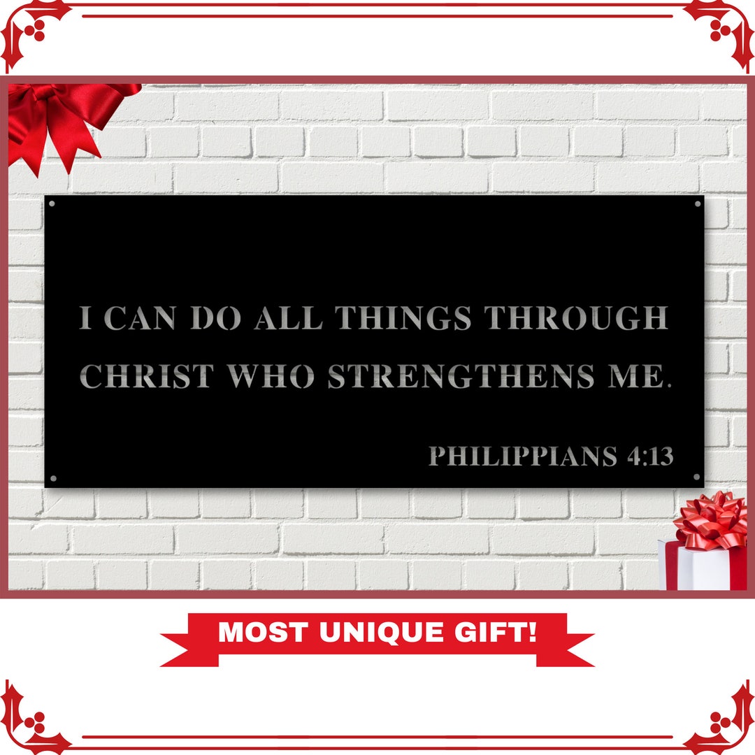 Custom Metal Scripture Wall Art, Bible Verse Home Decor, Christian ...