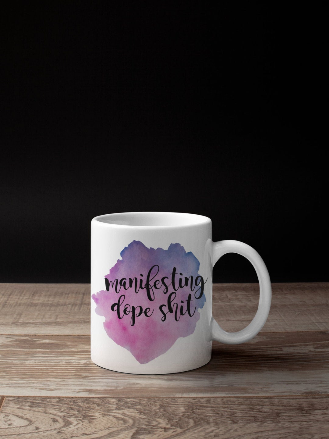 Manifesting Dope Shit Mug, Manifestation Mug, Spiritual Mug, Crystal ...