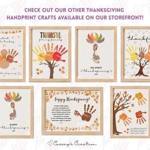 Thanksgiving Turkey Handprint 2025 Craft / Digital Printable Vertical ...