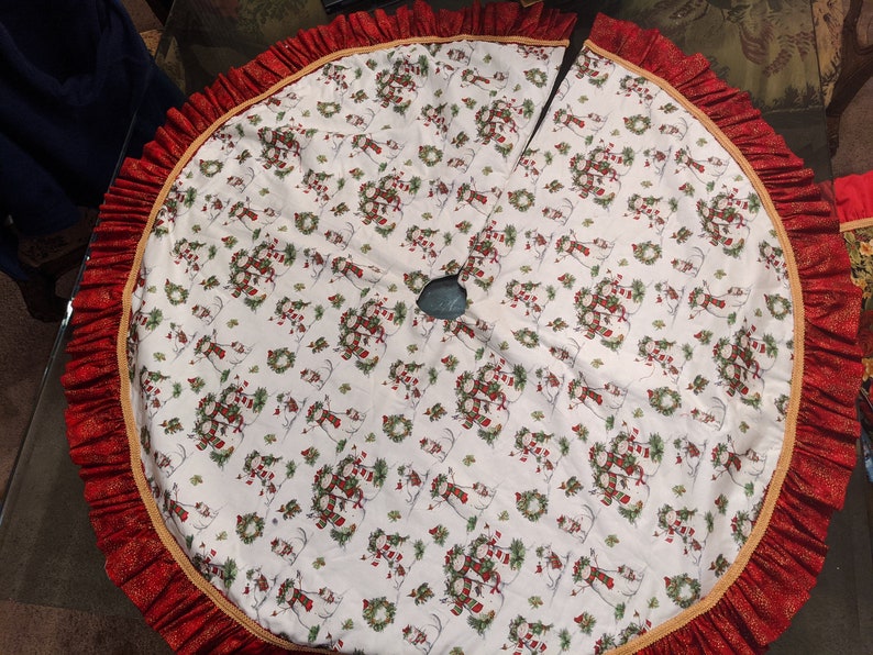 Snowman Tree Skirt - Etsy