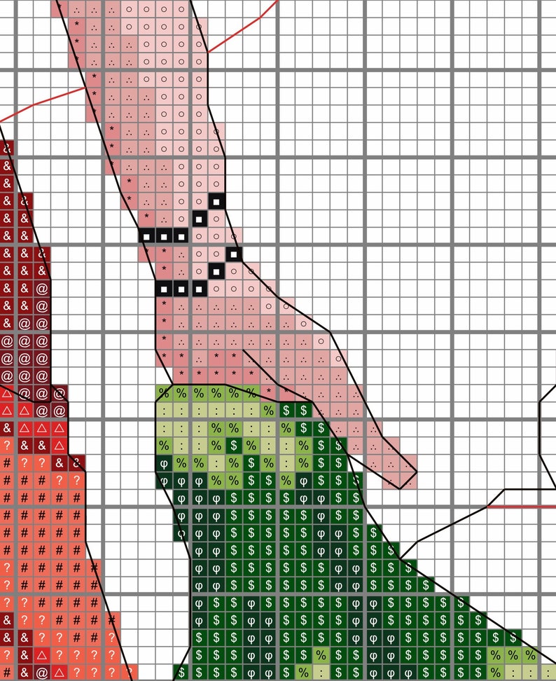 Watermelon Cross Stitch Pattern PDF - Instant Download - Etsy
