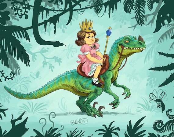 Dinosaur Princess | Etsy