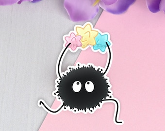 Vinyl Soot Sprite Sticker - Etsy
